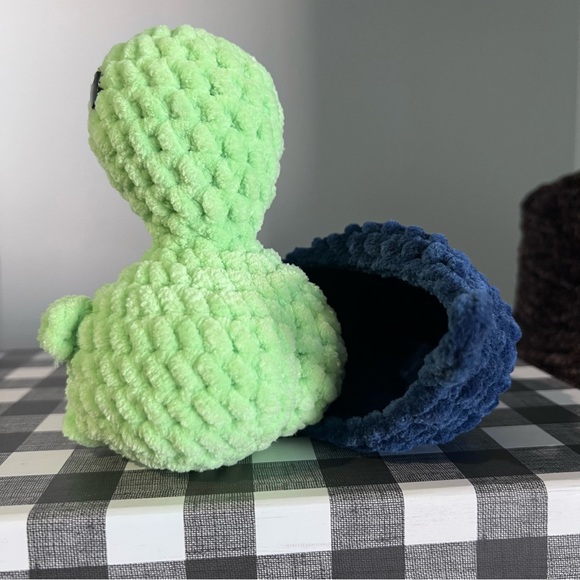 Handmade | Toys | Crochet Cheeky Turtle With Removable Shell Made By ...